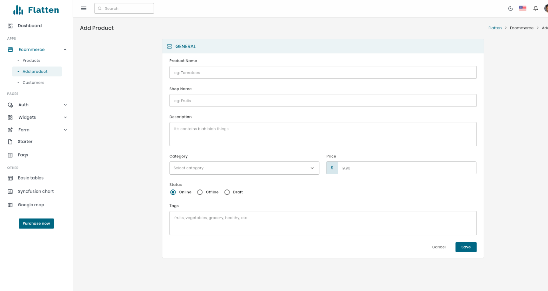 Flatten - Flutter Admin Panel by Getappui | CodeCanyon